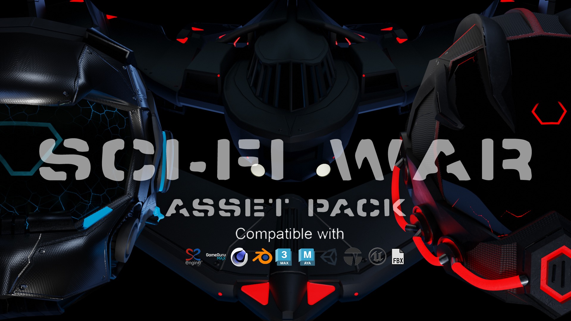 Sci-Fi War - Asset Pack 3D model | CGTrader