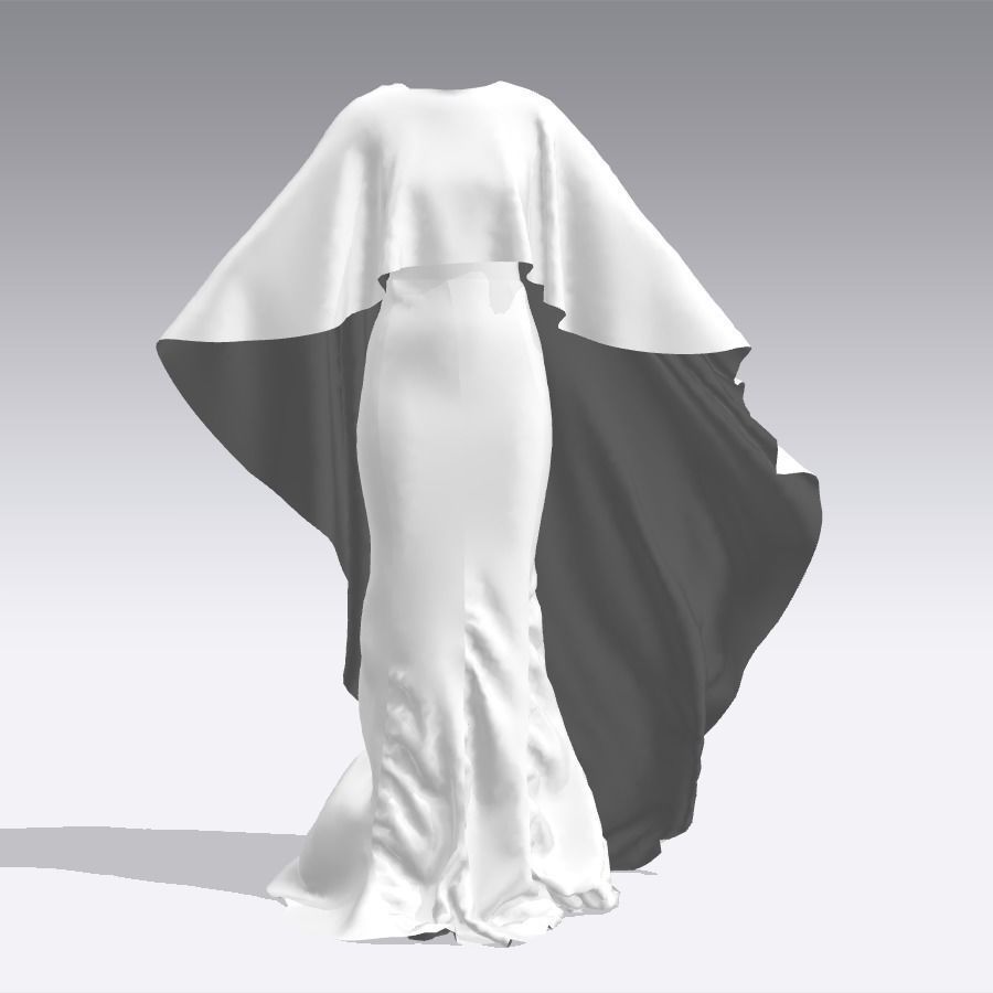 CLOAK DRESS 3D model | CGTrader