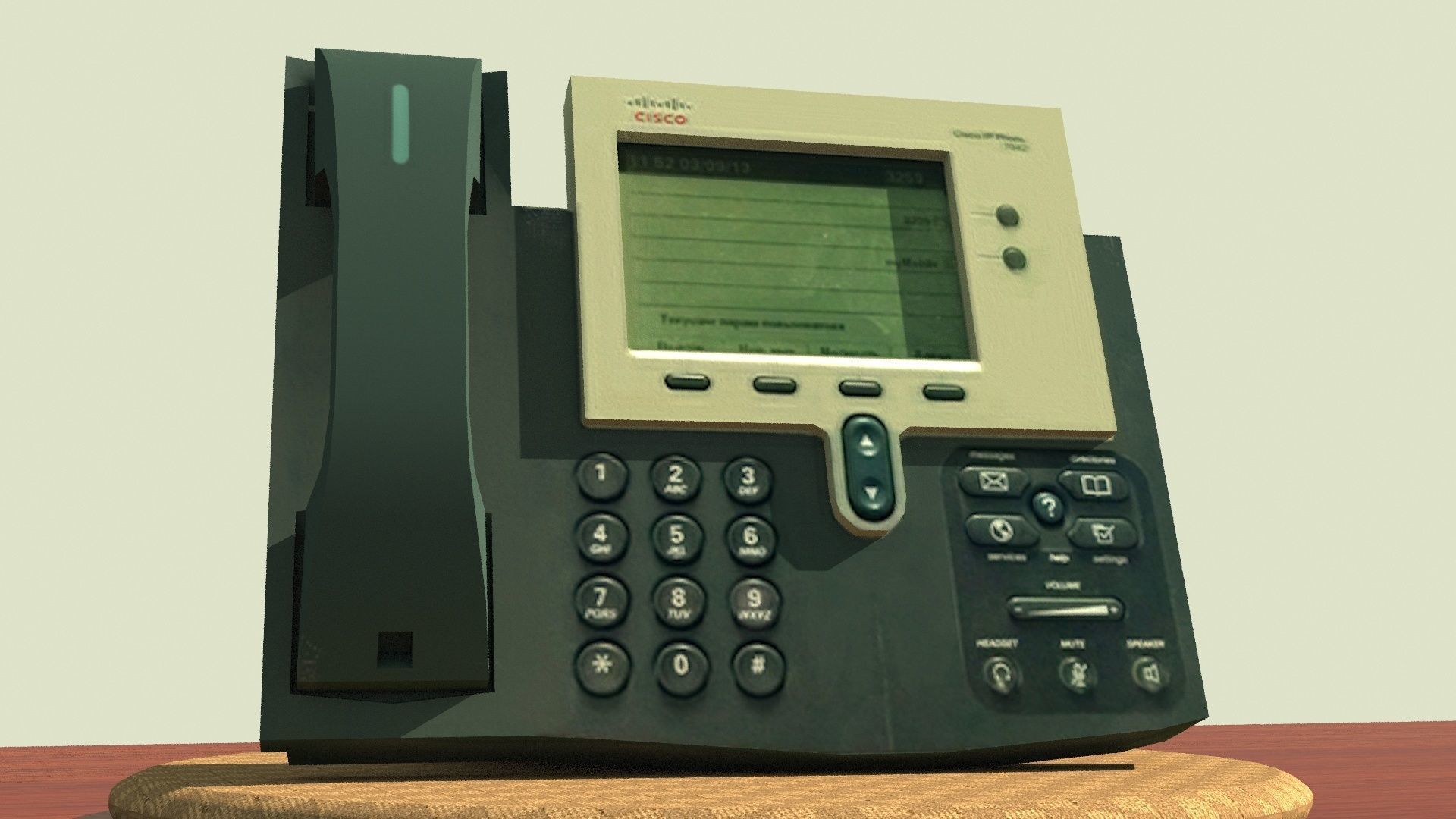 3D model Phone cisco 7942 VR / AR / low-poly | CGTrader