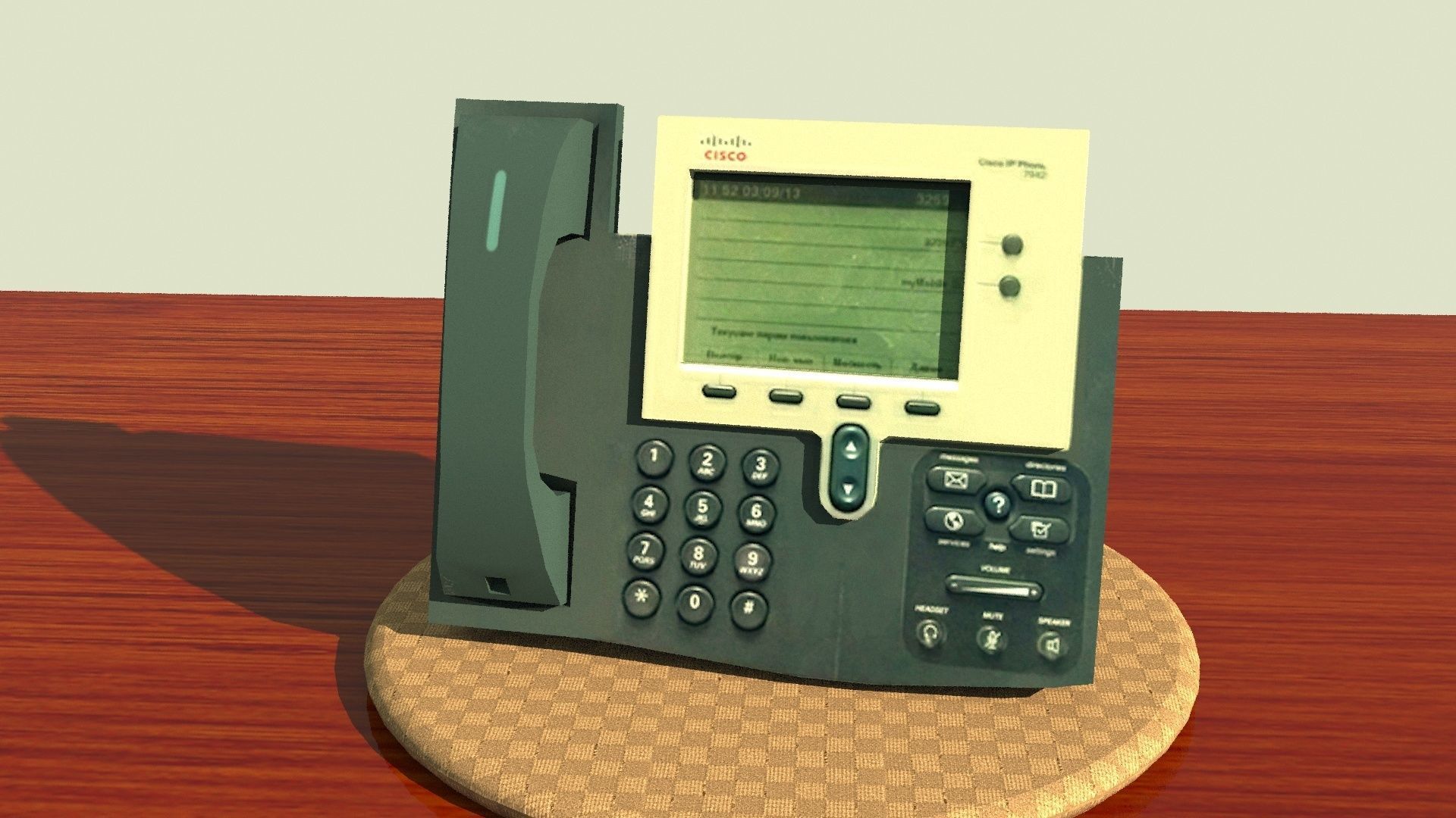 3D model Phone cisco 7942 VR / AR / low-poly | CGTrader