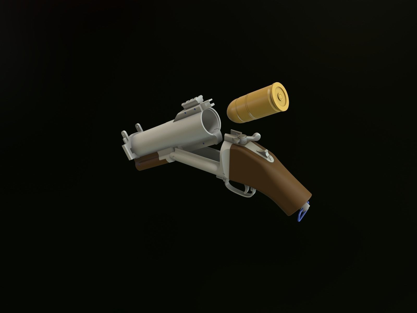 USA 40MM GRENADE LAUNCHER M79 SAWED OFF 1-6 12 INCH 3D model | CGTrader