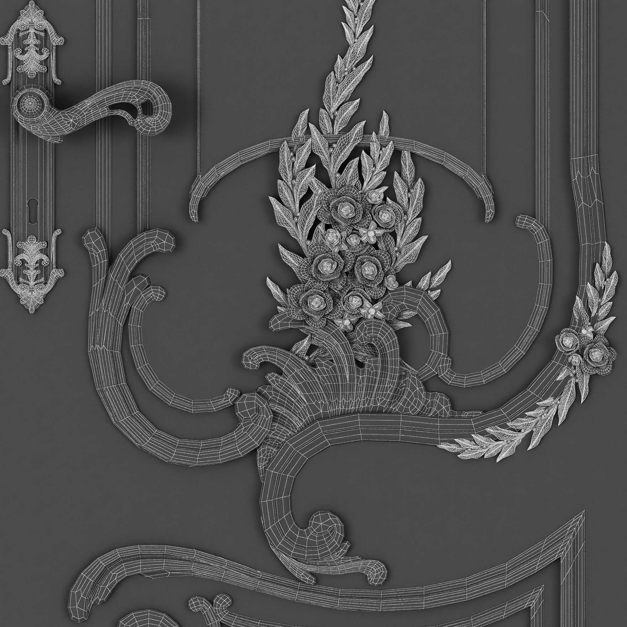 KingFrederick door 3D model | CGTrader