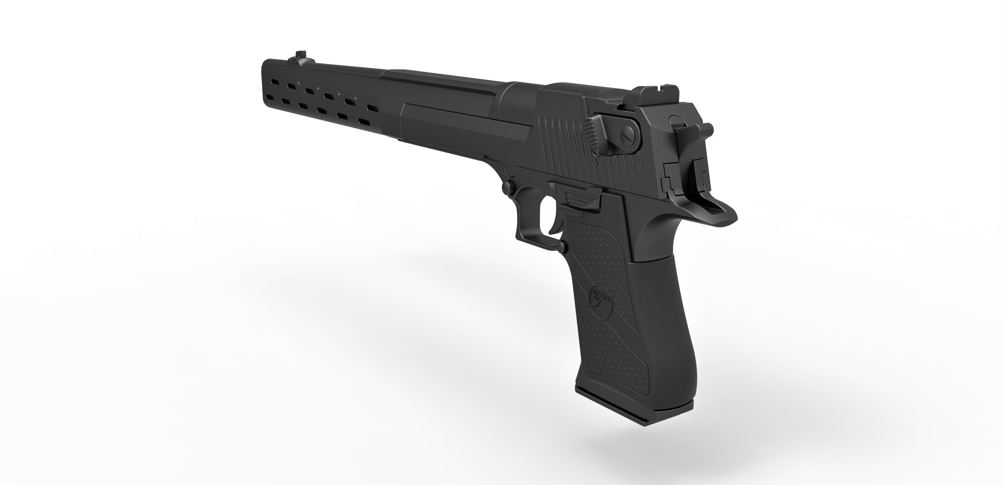 Pistol from the movie The Punisher 1989 3D model | CGTrader