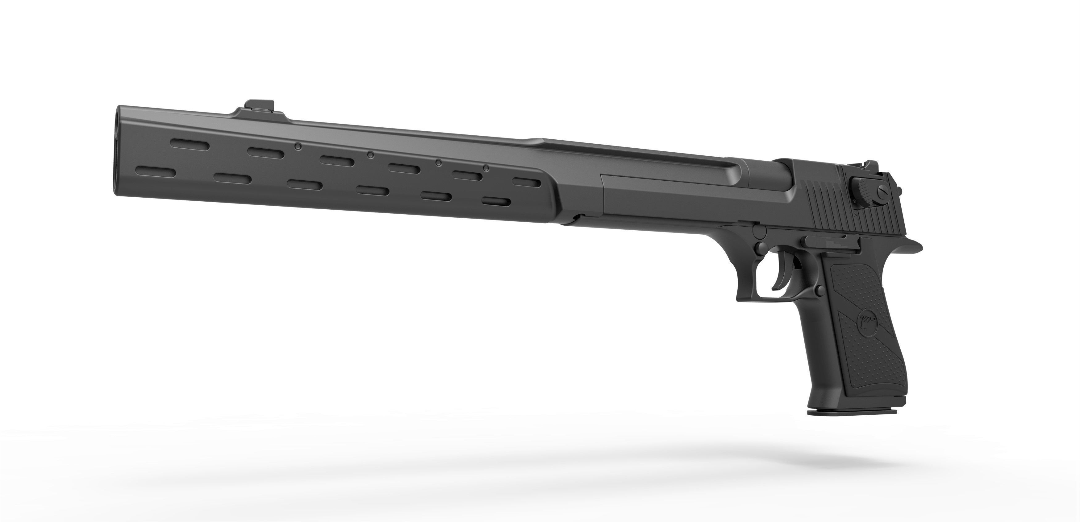 Pistol from the movie The Punisher 1989 3D model | CGTrader