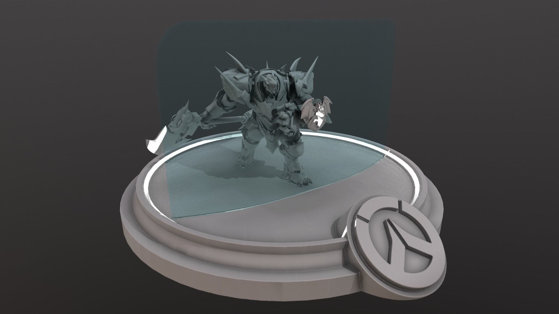 Overwatch Reinhardt blackhart statue figure 3D model 3D printable ...