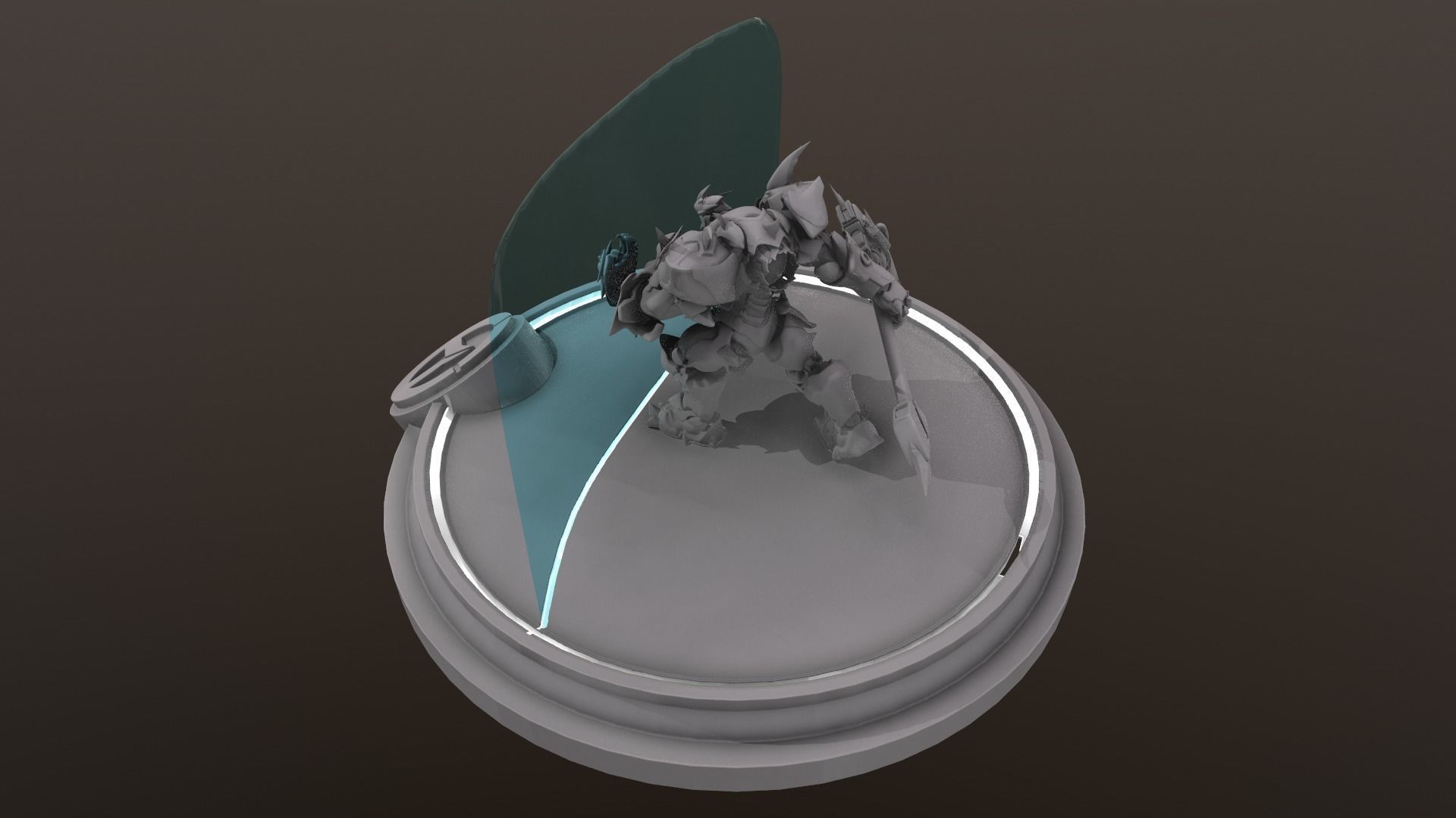 Overwatch Reinhardt blackhart statue figure 3D model 3D printable ...