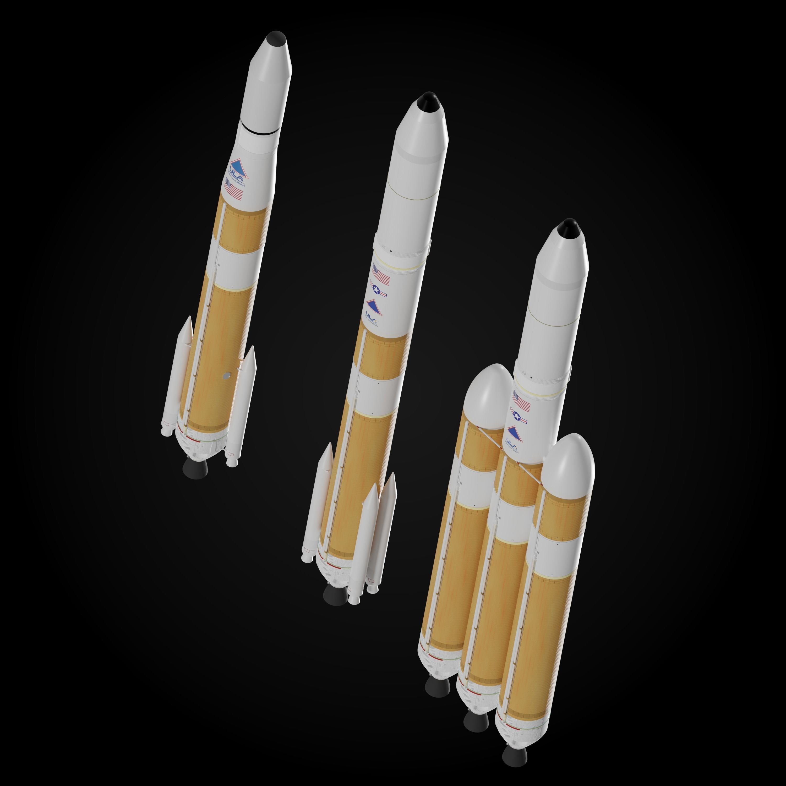 Delta IV Rocket 3D model | CGTrader