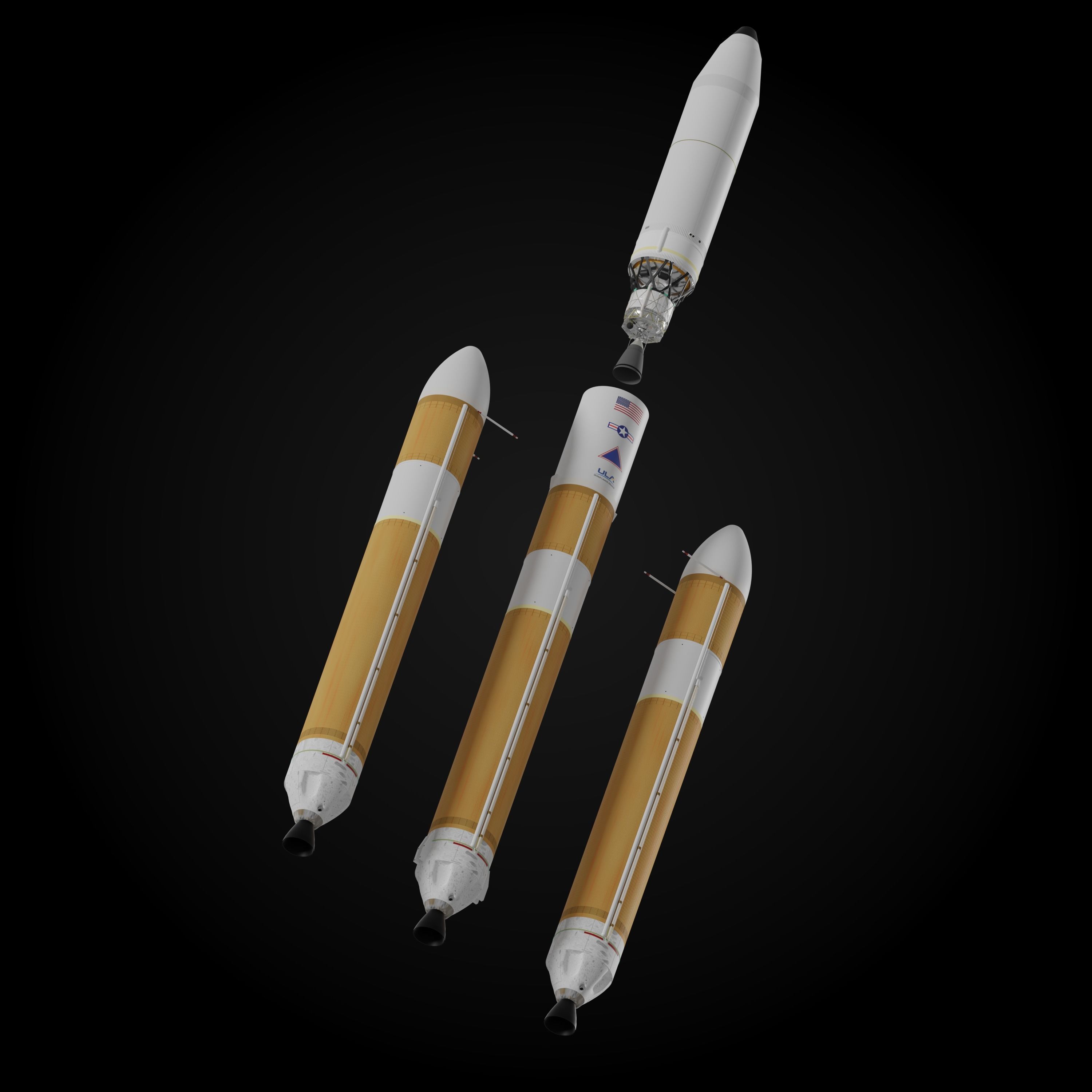 Delta IV Rocket 3D model | CGTrader