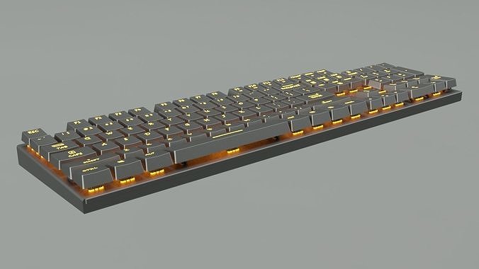 Mechanical Keyboard A1 3D model | CGTrader