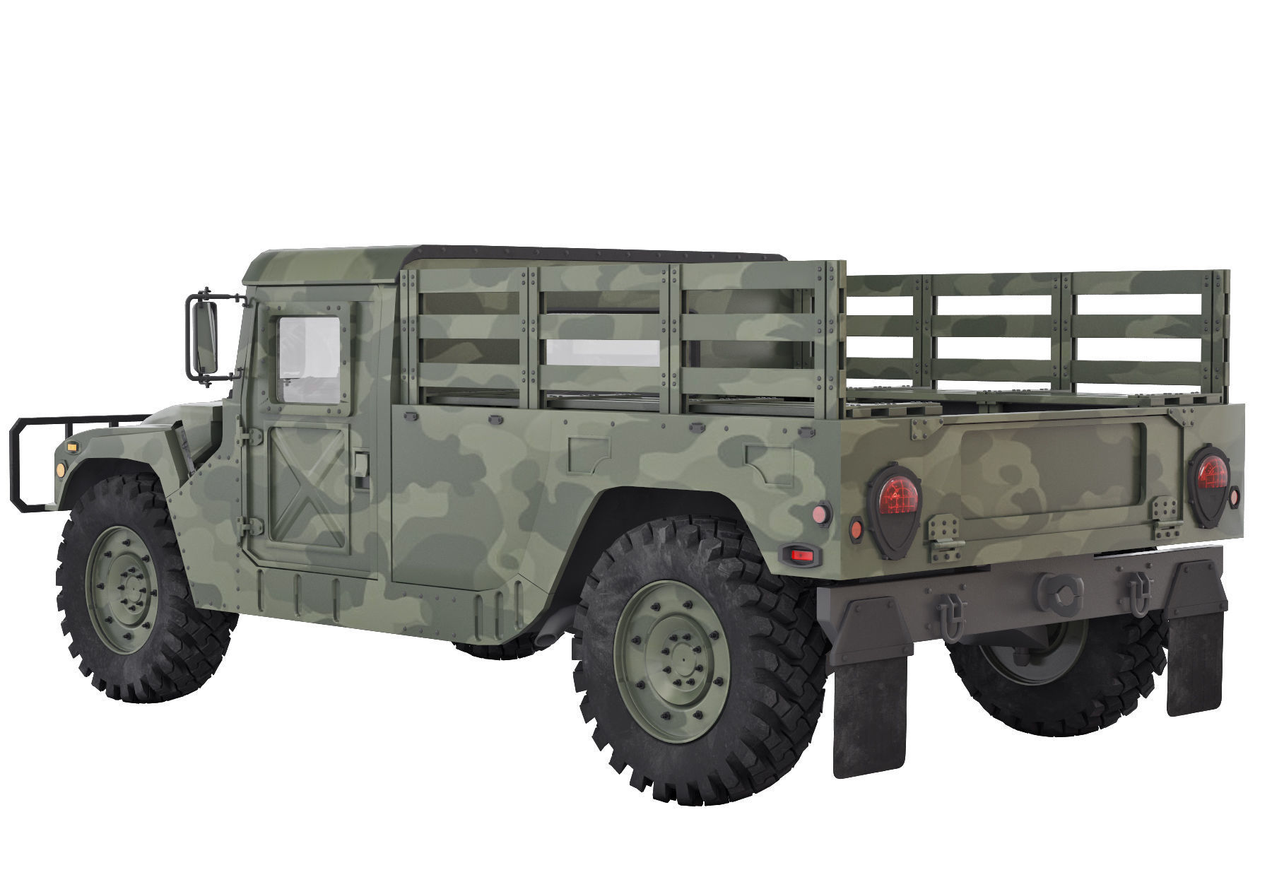 Humvee Military M998 3D model | CGTrader