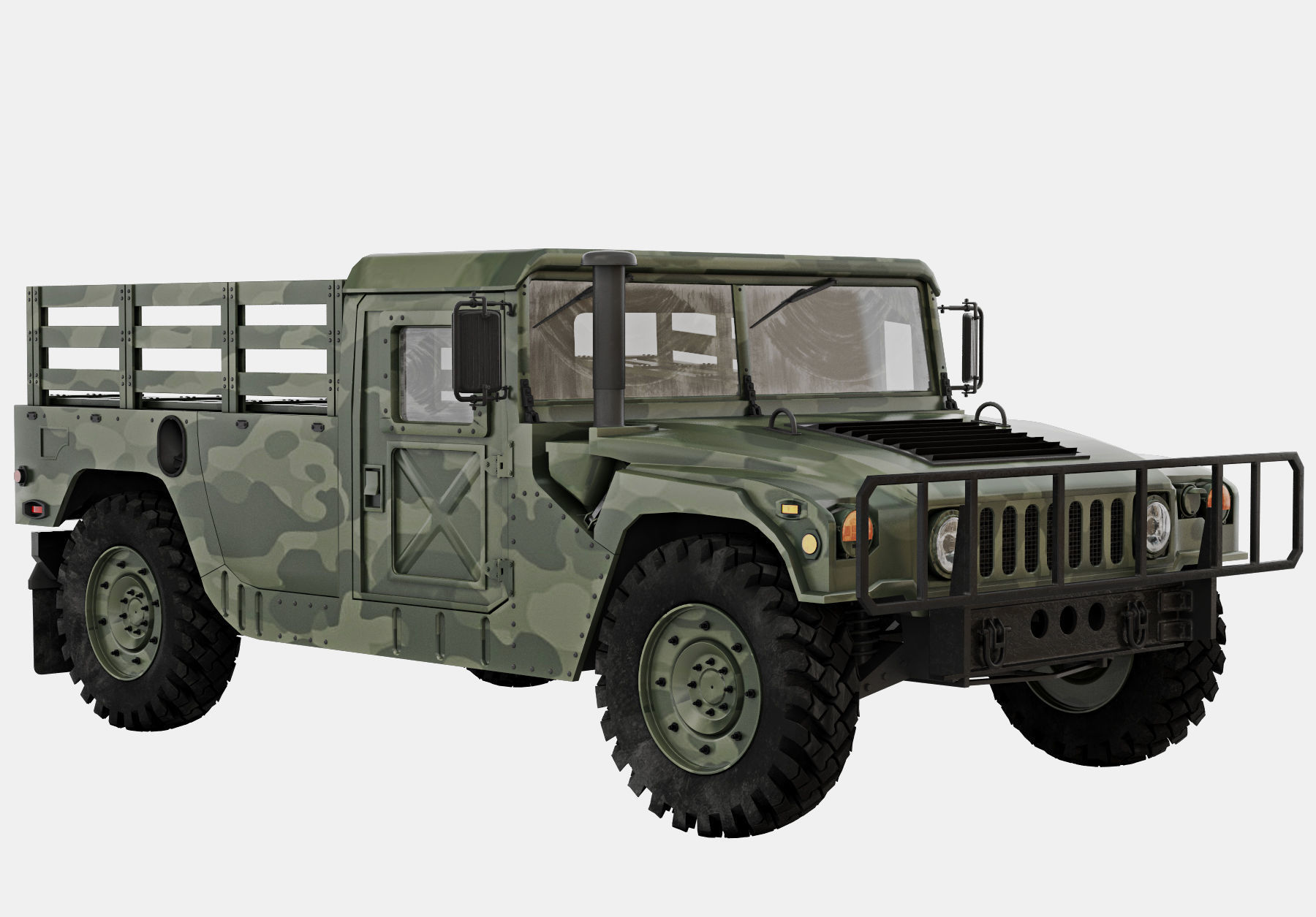 Humvee Military M998 3D model | CGTrader