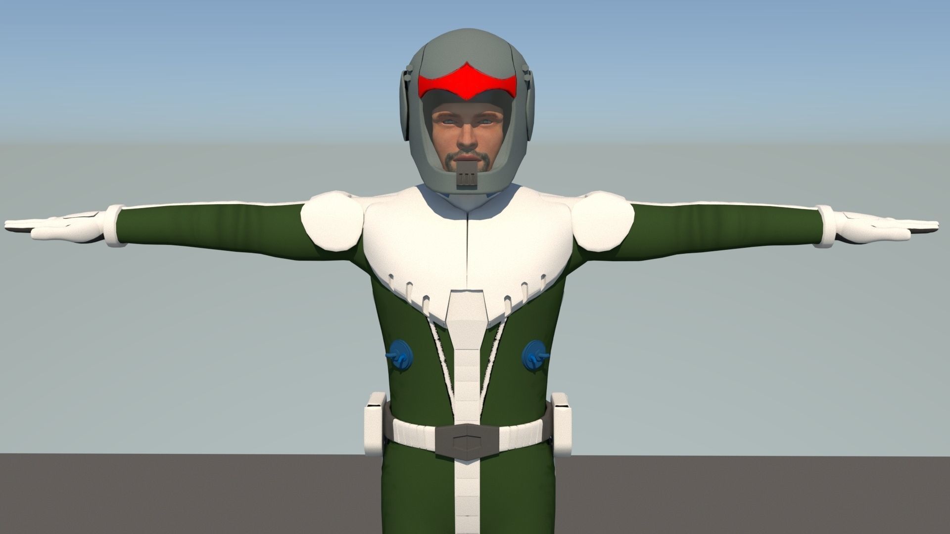 Zeon Pilot Character Model free VR / AR / low-poly 3D model | CGTrader