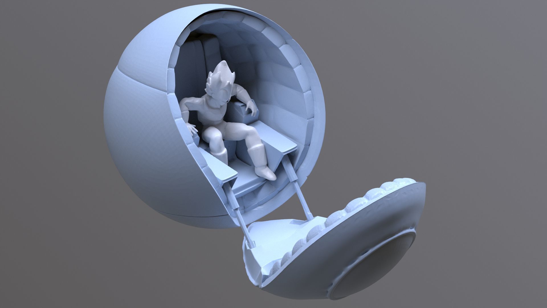 Saiyans Attack Ball Printable 3D model 3D printable | CGTrader