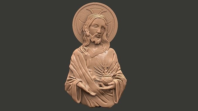 Jesus 3d model statue 3D model 3D printable | CGTrader