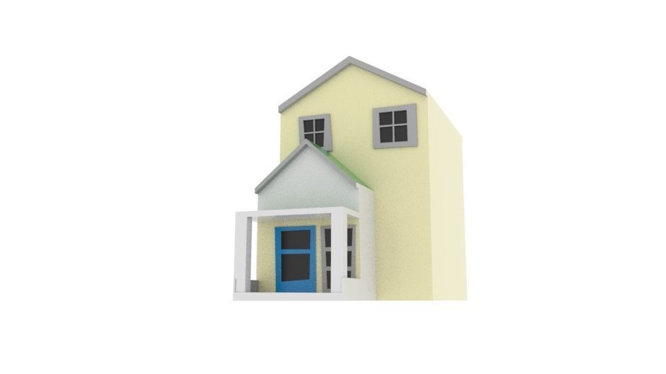 3D model Low-Poly Home 3d Model house VR / AR / low-poly | CGTrader