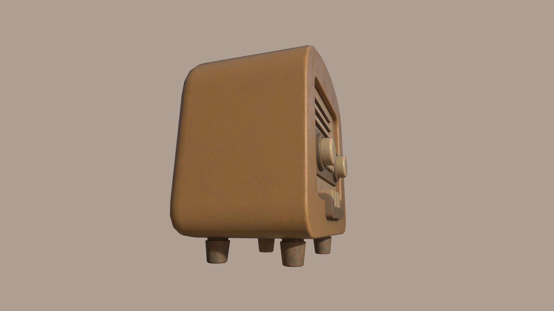 3D model Low-poly Simple Stylized Retro Radio VR / AR / low-poly | CGTrader