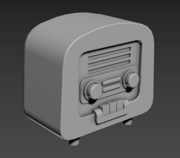 3D model Low-poly Simple Stylized Retro Radio VR / AR / low-poly | CGTrader