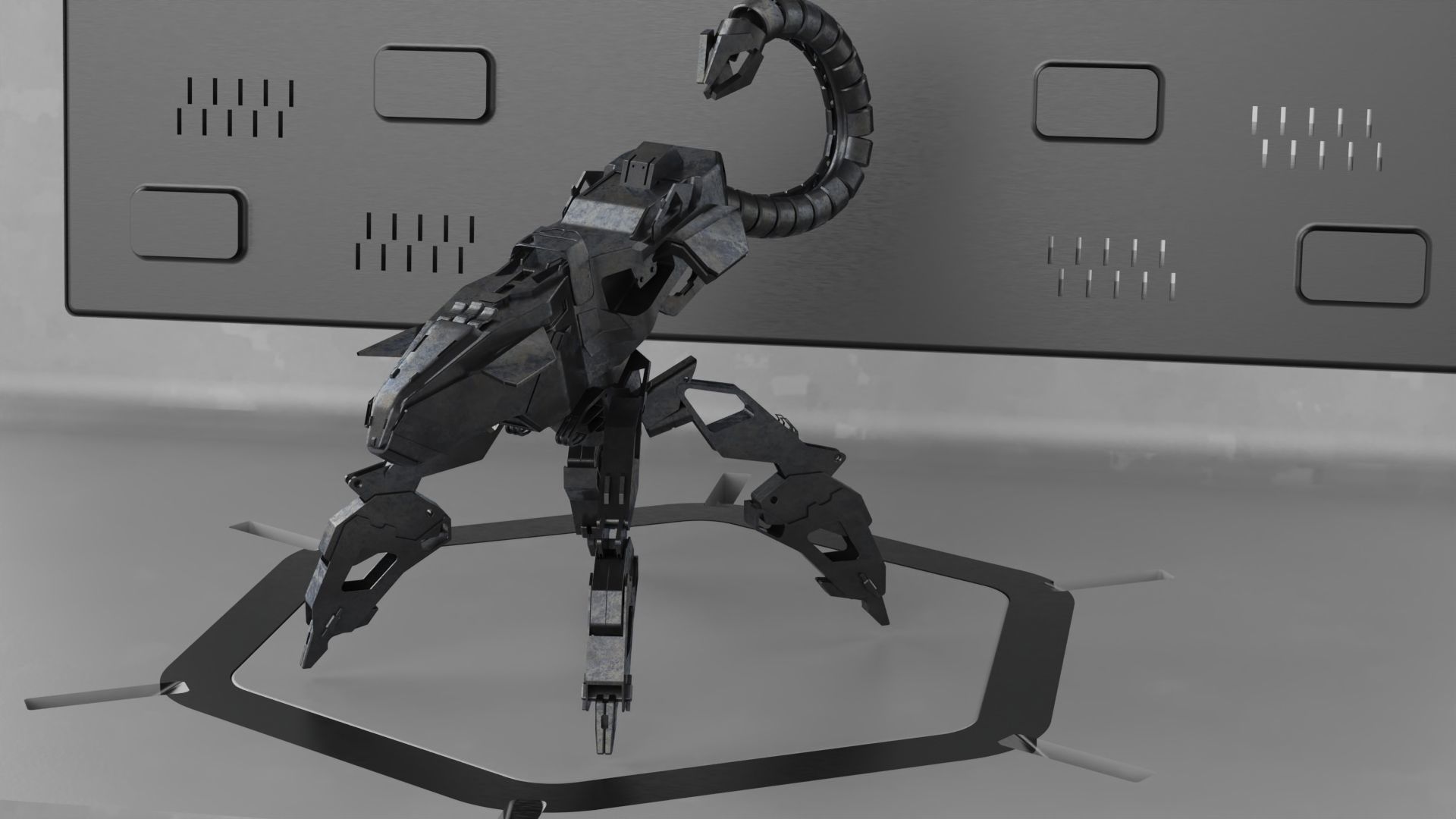 mech robot scorpio scifi automatic 3D model | CGTrader