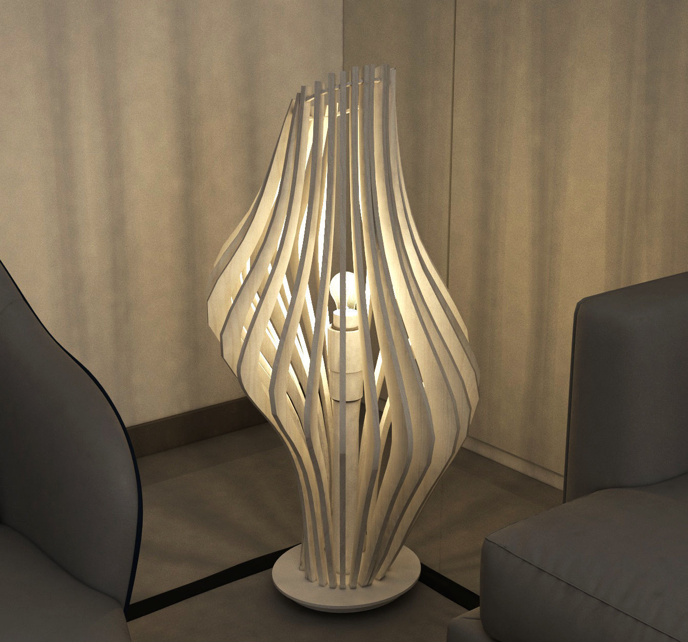 Parametric Lamp 3D model | CGTrader