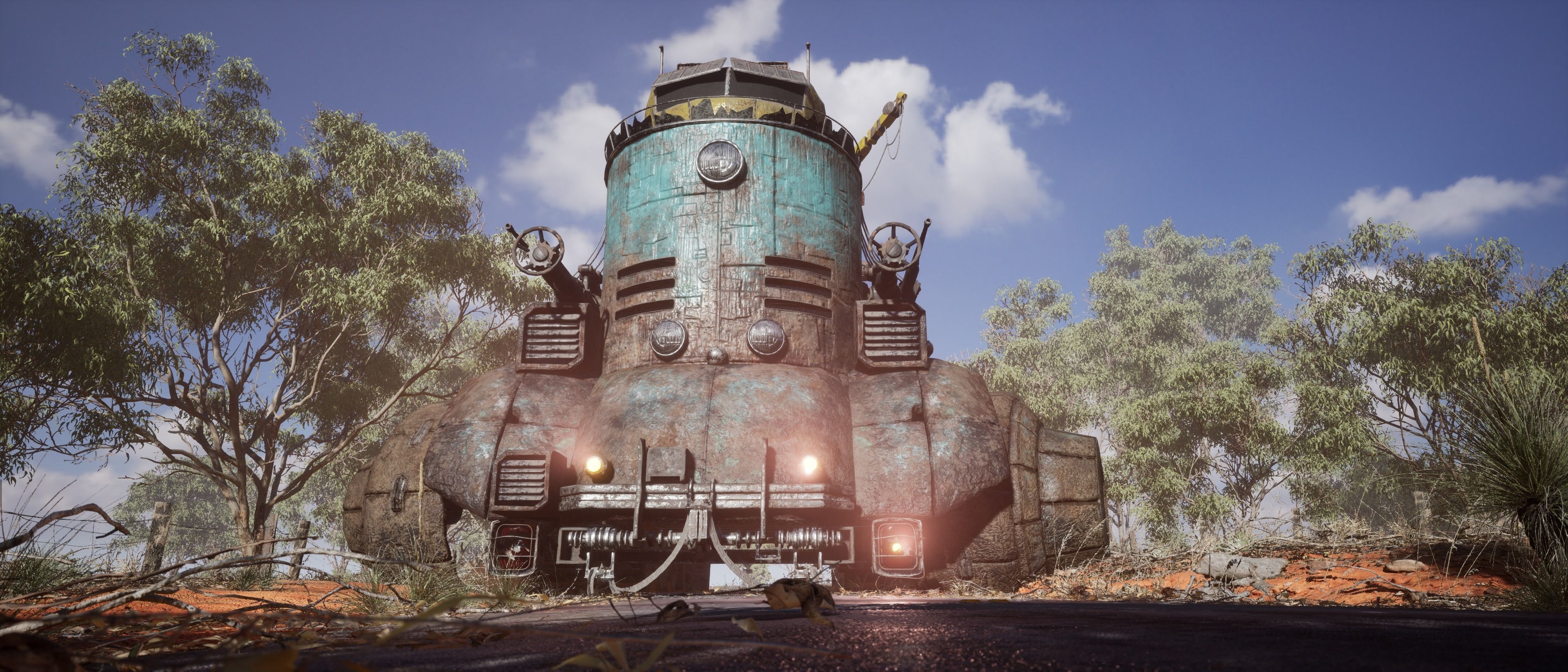 3D model Dieselpunk Vehicle VR / AR / low-poly | CGTrader