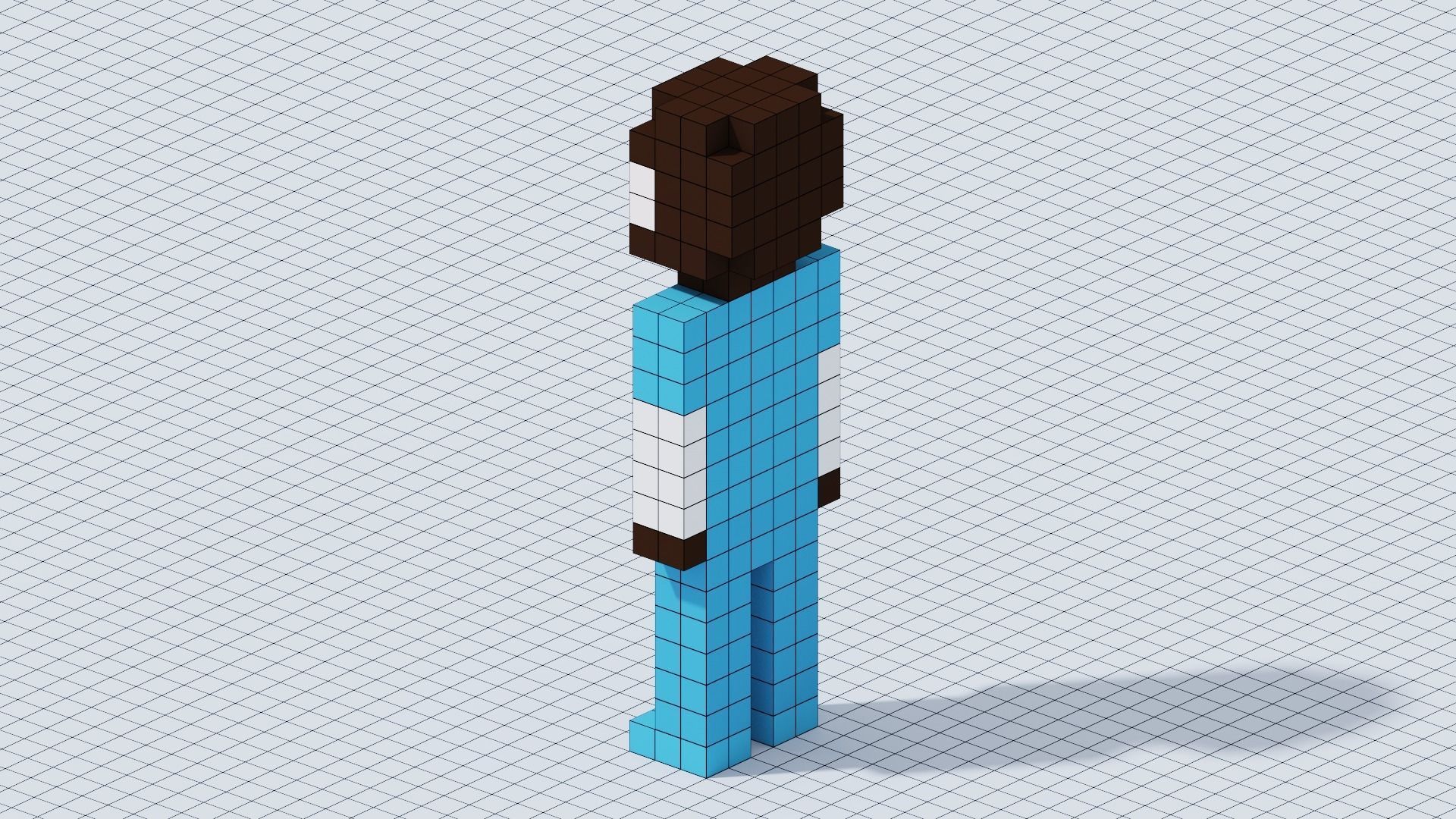 3D model Voxel Human T7 VR / AR / low-poly | CGTrader