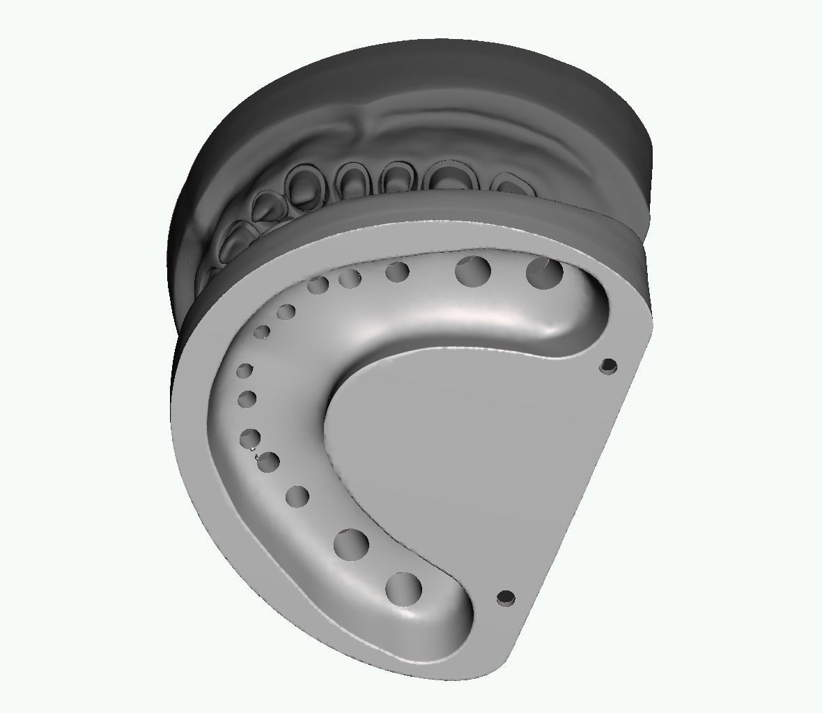 Maxillary and Mandibular dental models crowns and preped dies 3D model ...