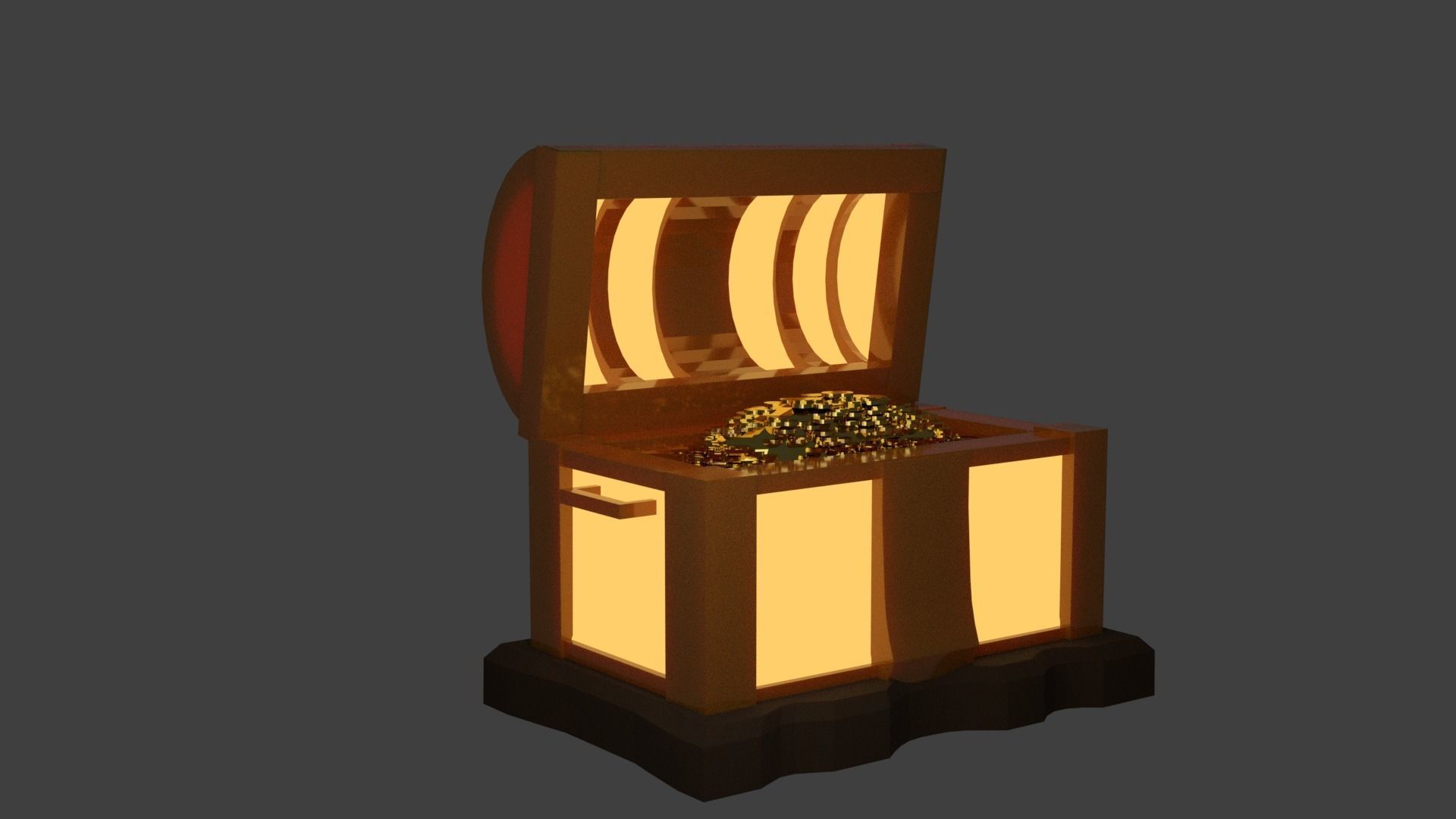 Chest of gold free 3D model | CGTrader