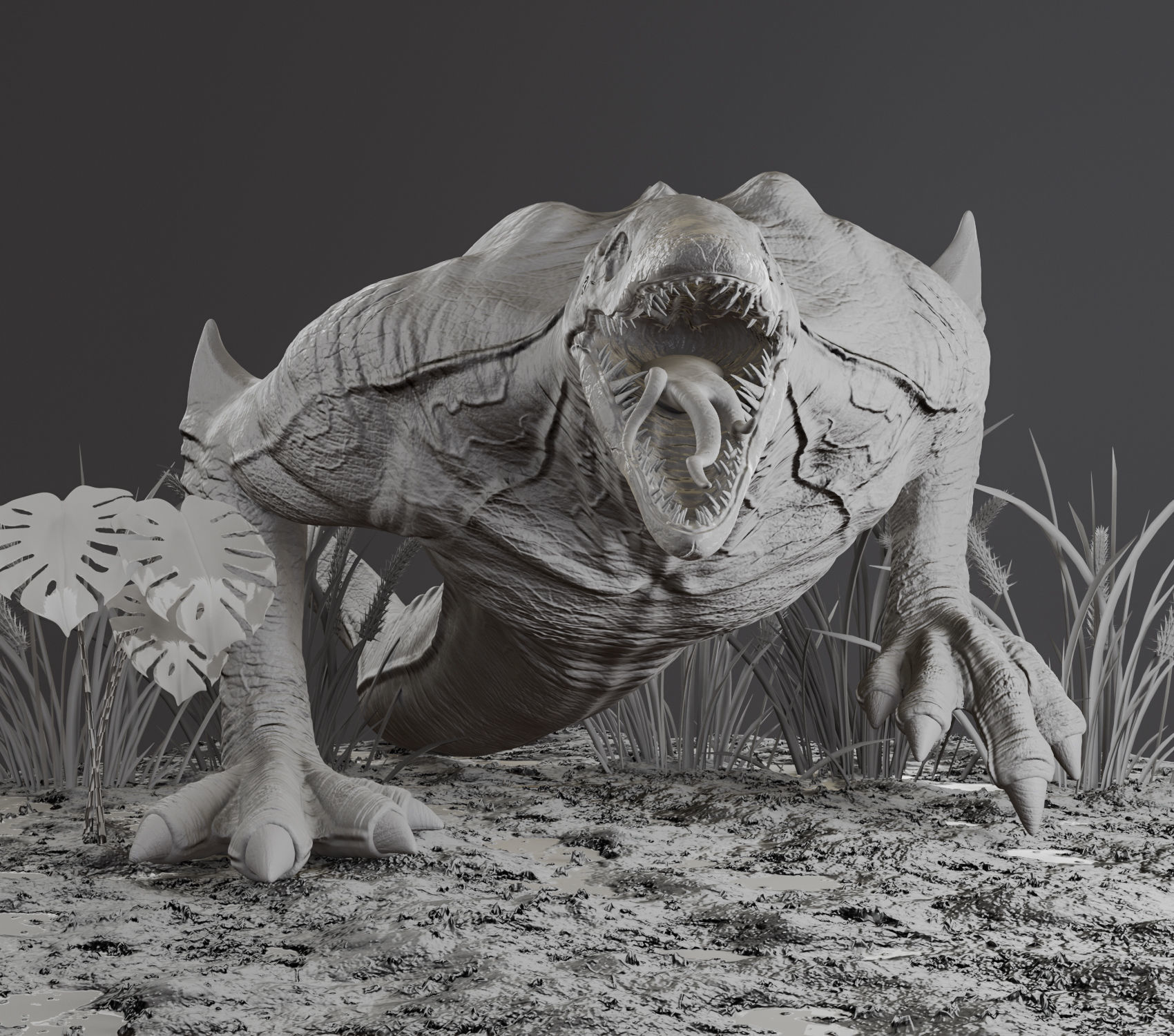 Skullcrawler monster creature 3D model | CGTrader