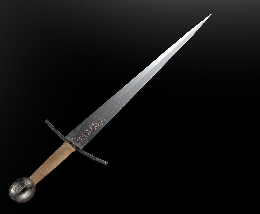 Free Historically Accurate Arming Sword Type XV free VR / AR / low-poly ...