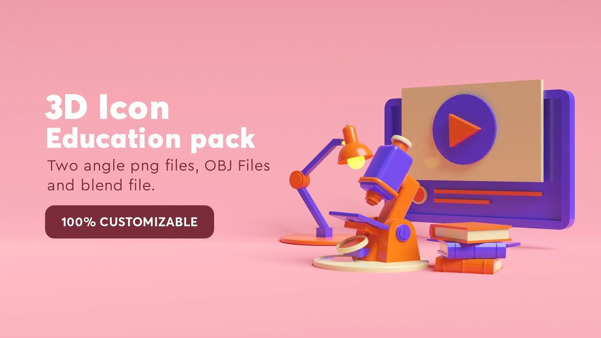 3D model 3D Icon pack - Education VR / AR / low-poly | CGTrader