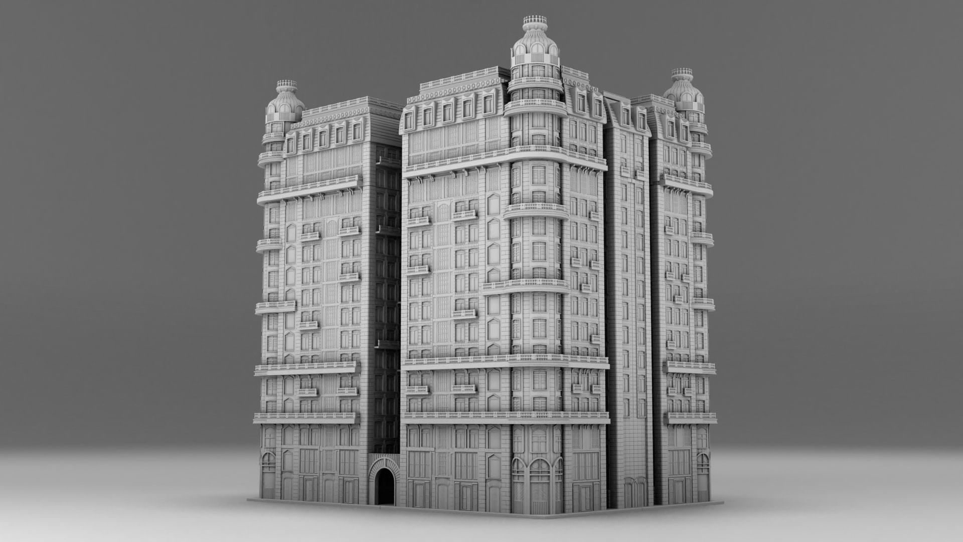 A house in Chicago style 3D model 3D printable | CGTrader