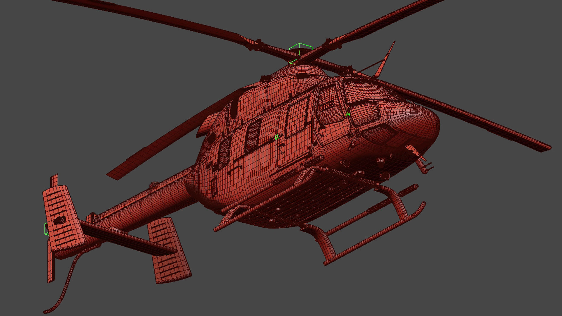 Helicopters Ansat Aurus 3D model rigged | CGTrader