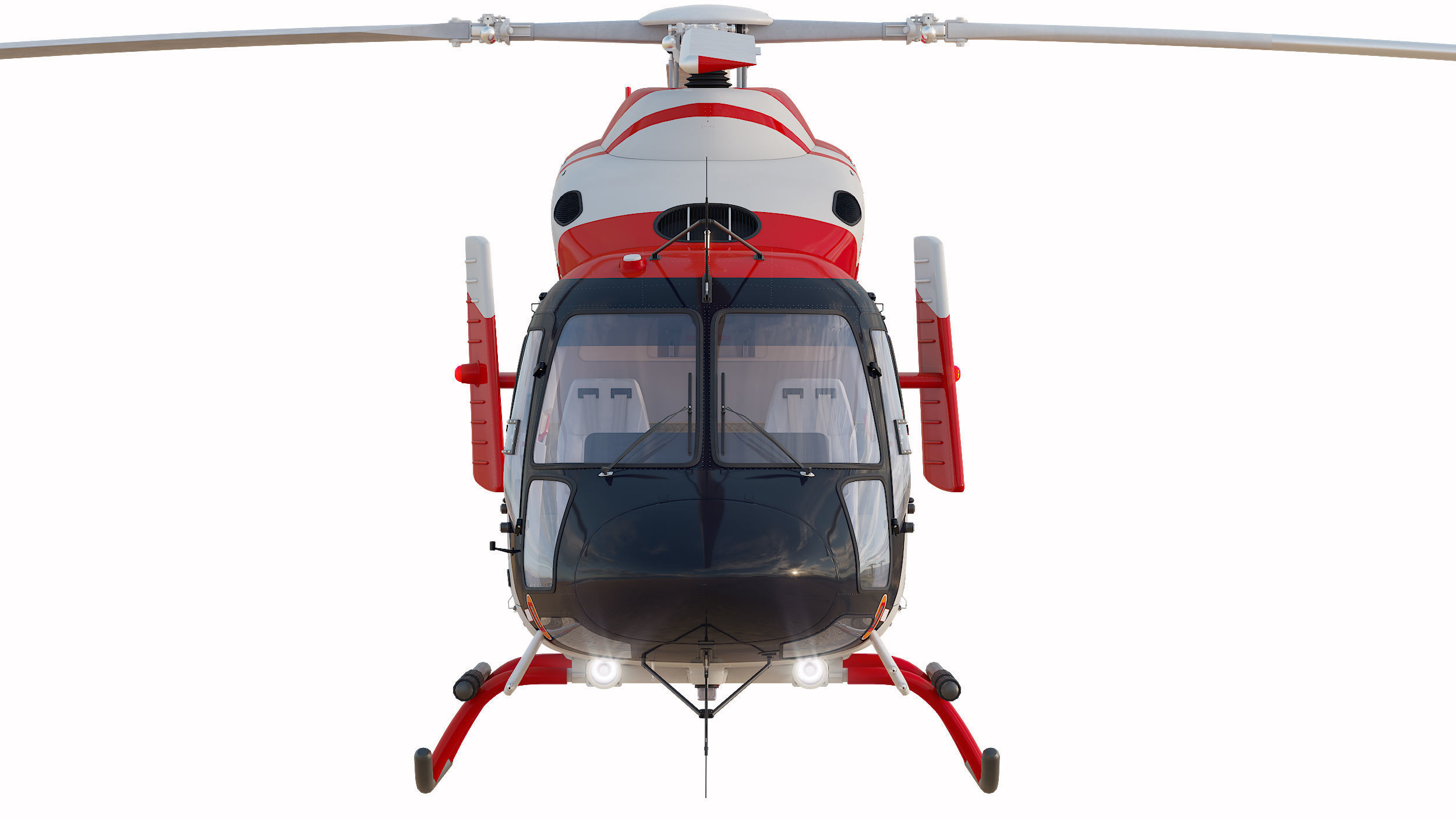 Helicopters Ansat Aurus 3D model rigged | CGTrader