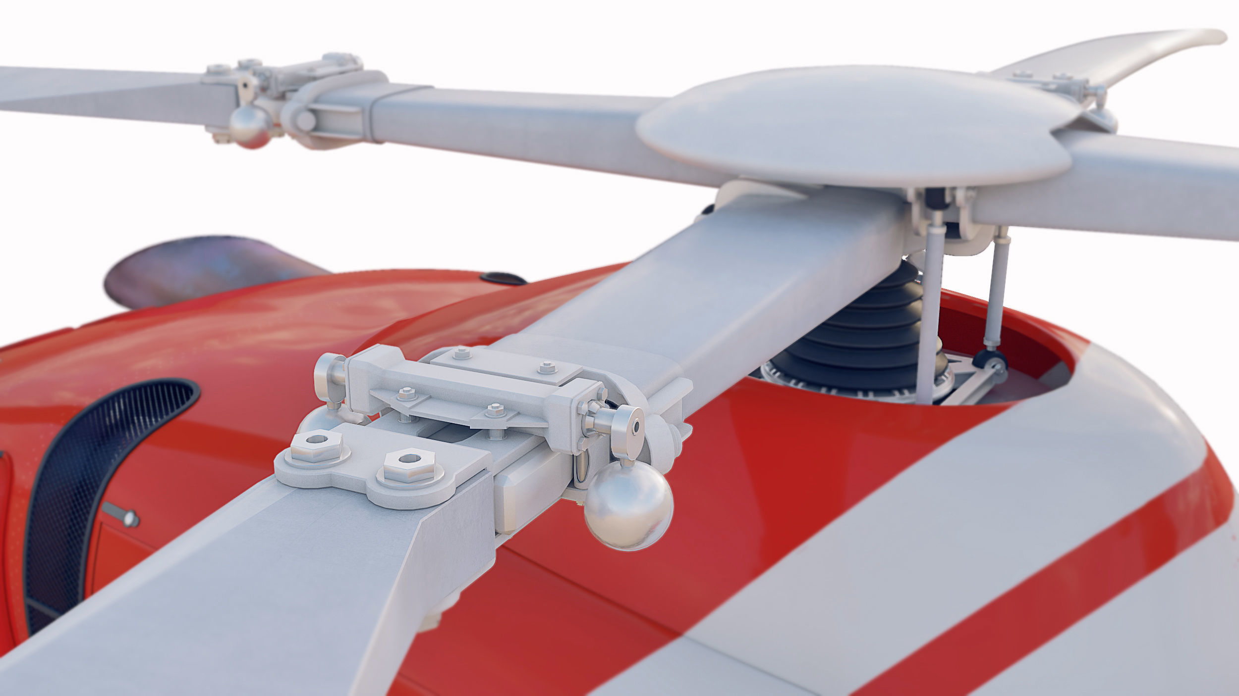 Helicopters Ansat Aurus 3D model rigged | CGTrader