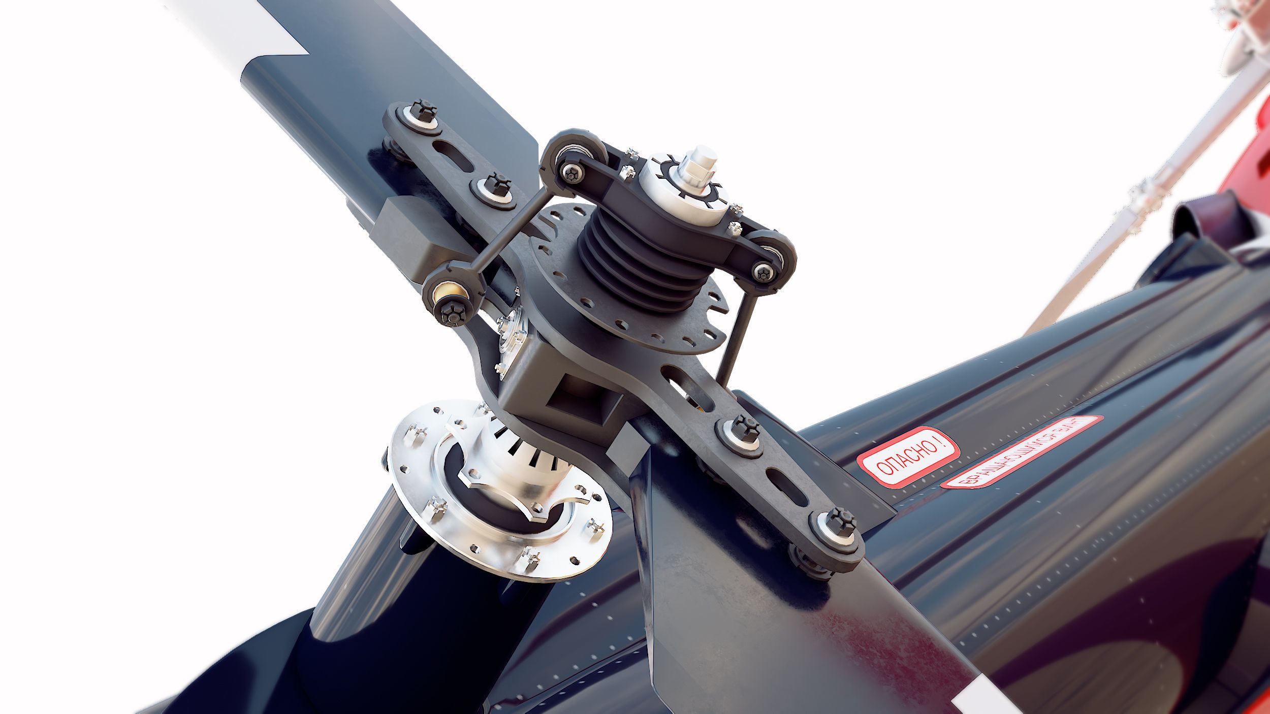 Helicopters Ansat Aurus 3D model rigged | CGTrader