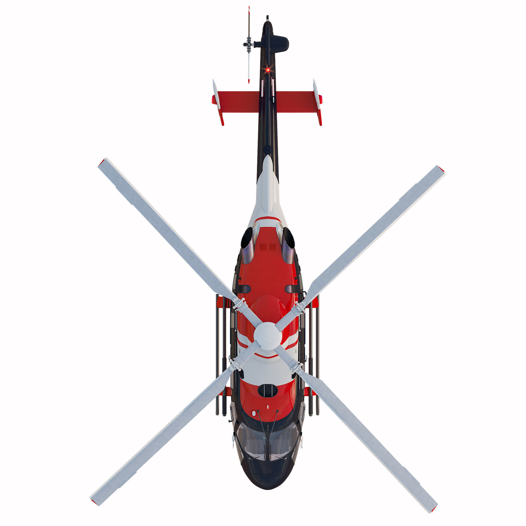 Helicopters Ansat Aurus 3D model rigged | CGTrader