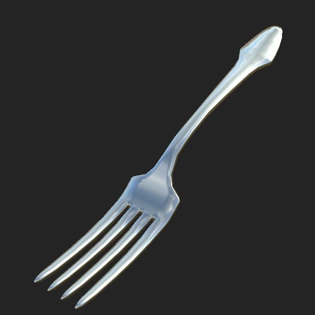 High Poly FoRk free 3D model | CGTrader