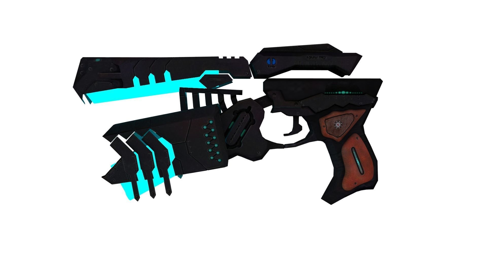 Psycho-pass - Dominator High quality 3D model animated rigged | CGTrader