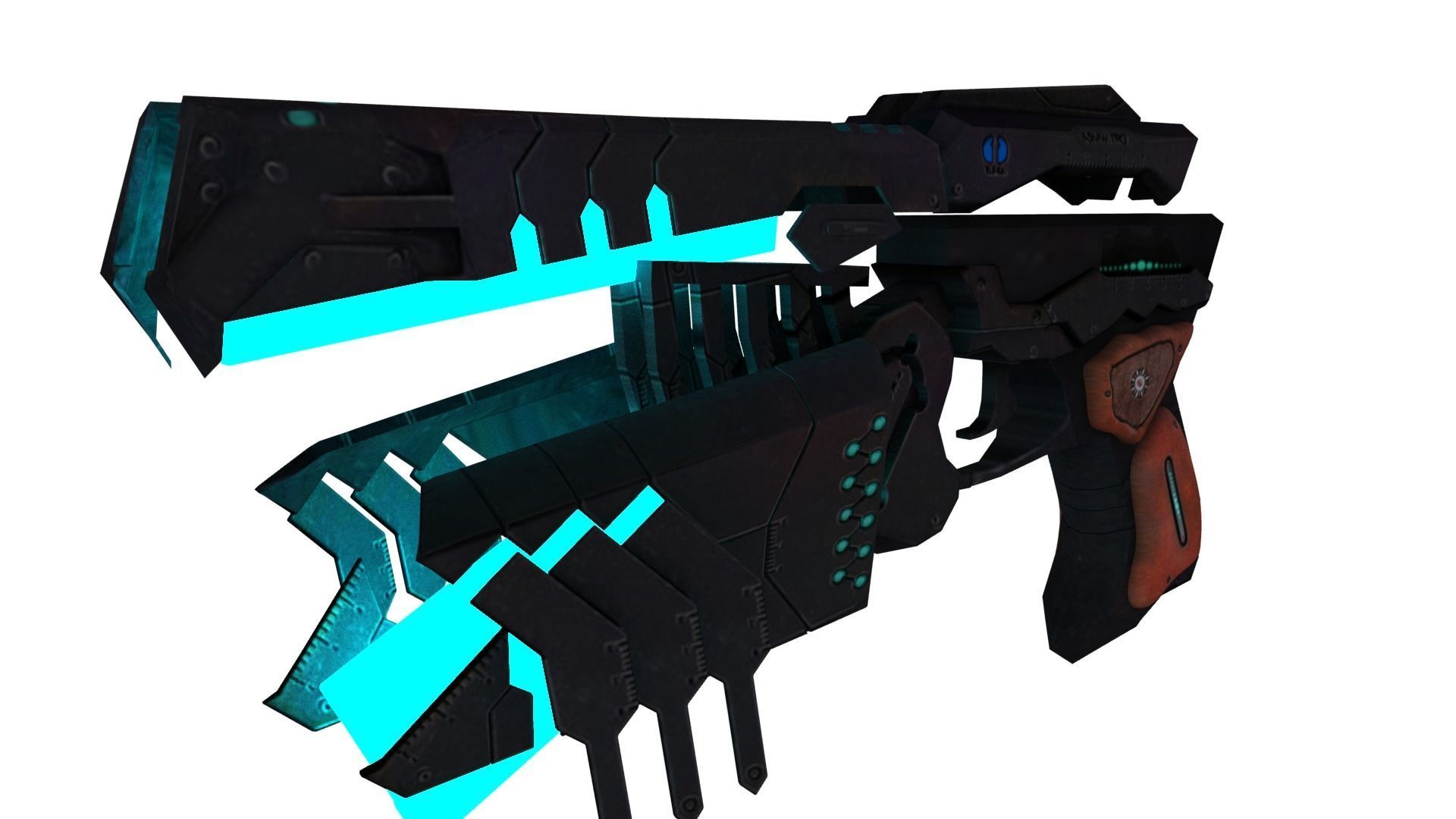 Psycho-pass - Dominator High quality 3D model animated rigged | CGTrader