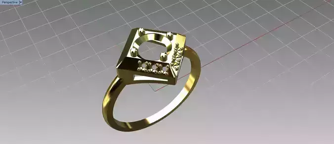 ring box zircon free 3D model 3D printable | CGTrader