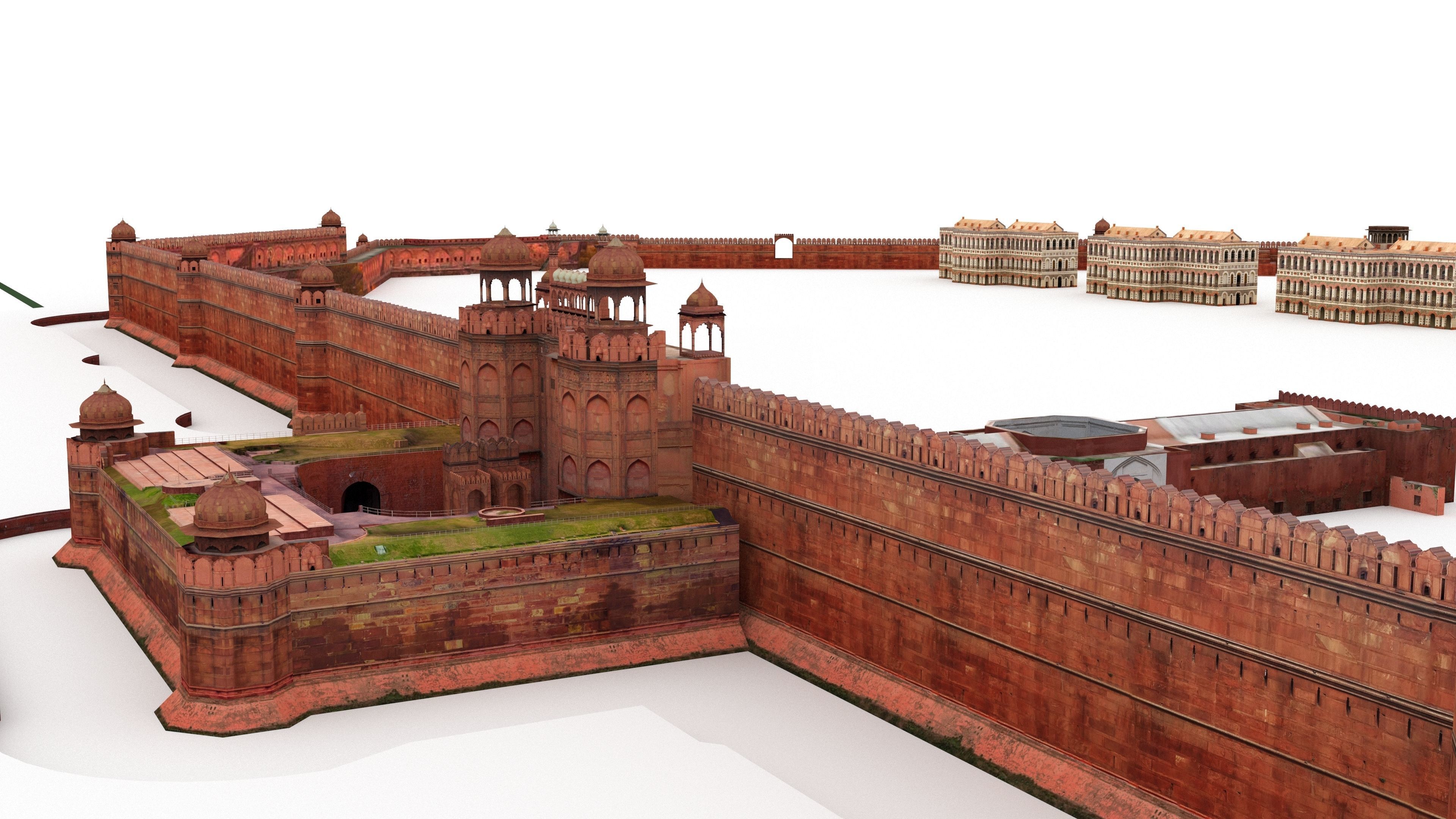 Red Fort Delhi India 3D model | CGTrader