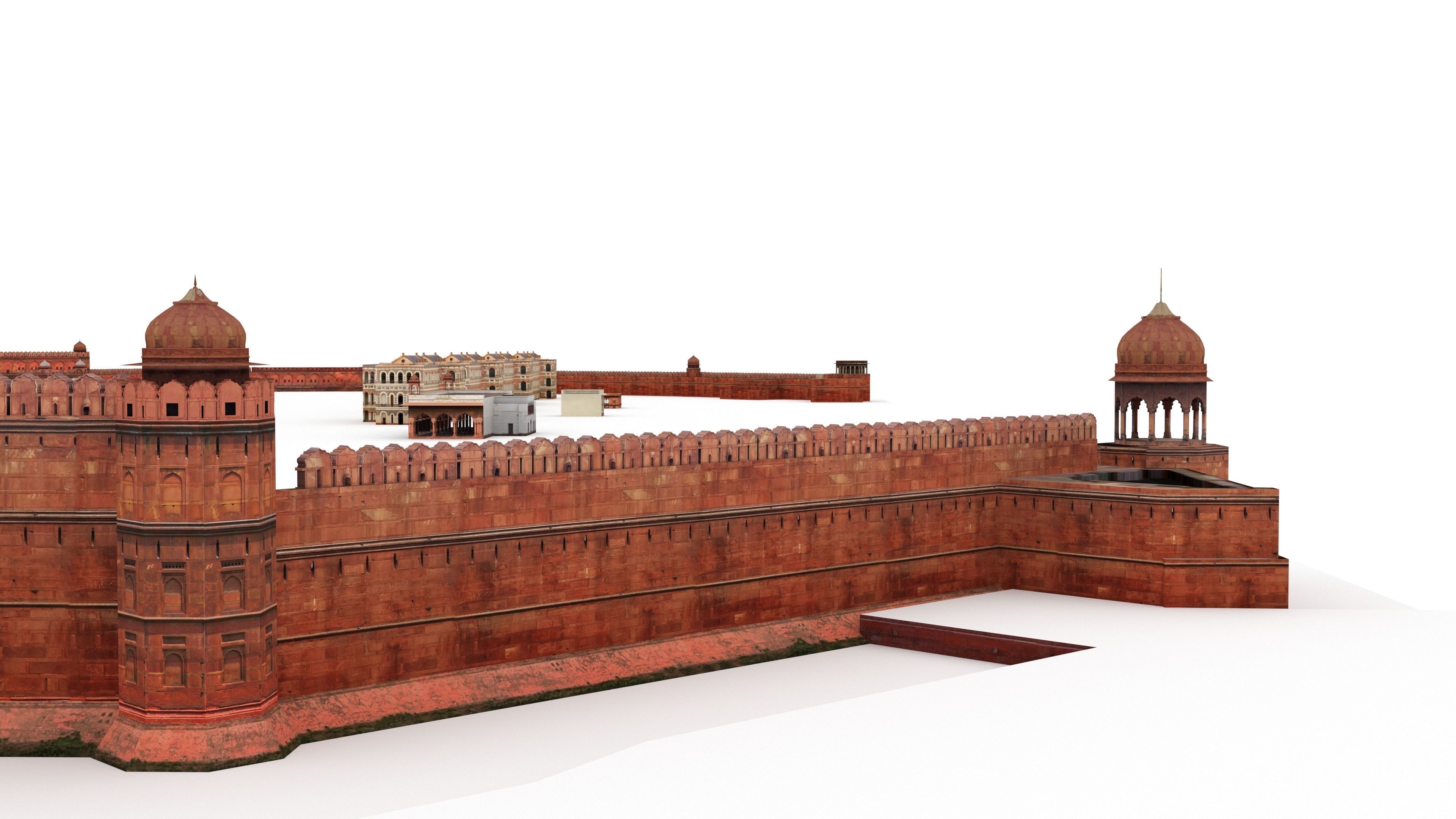 Red Fort Delhi India 3D model | CGTrader