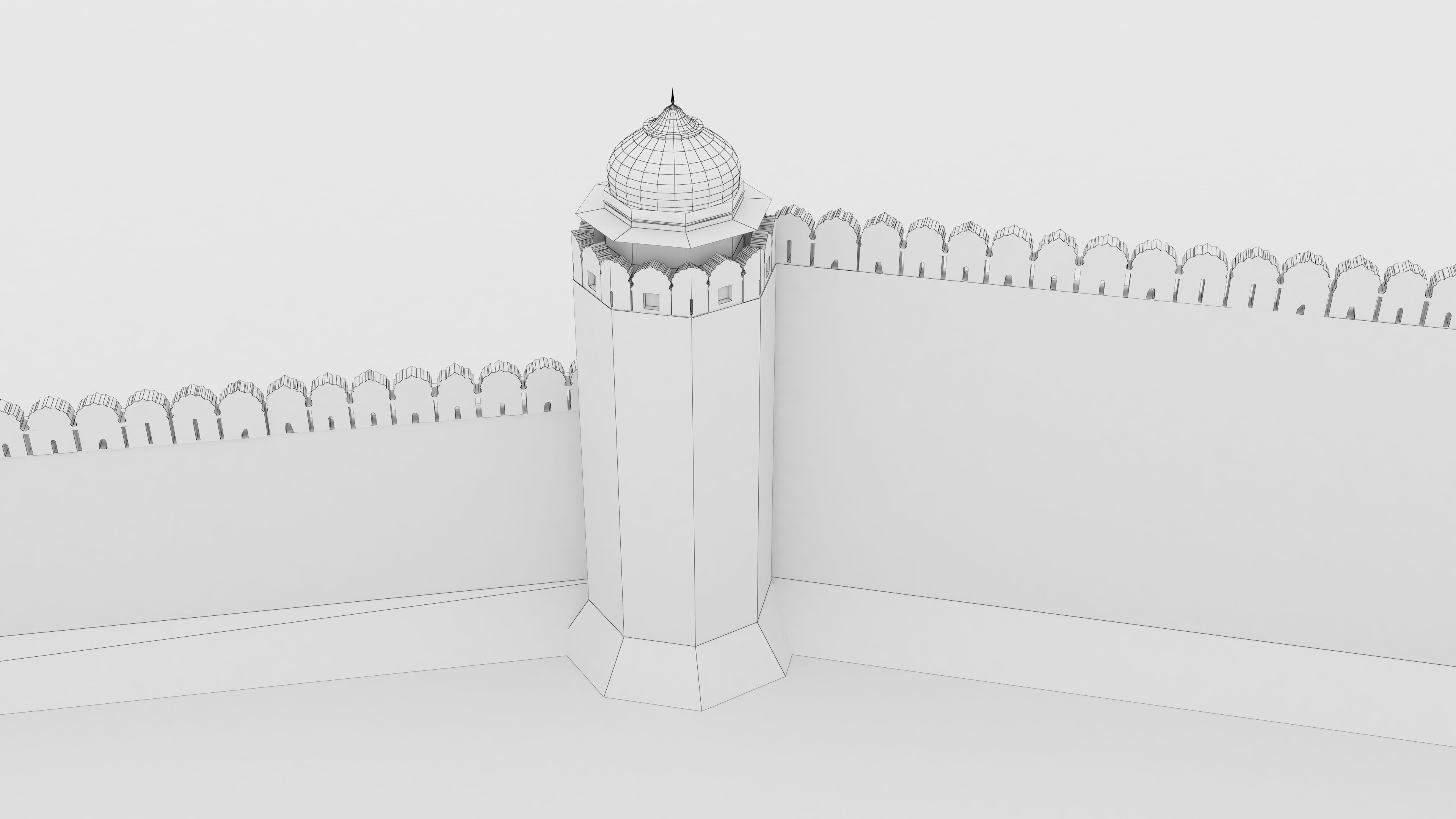 Red Fort Delhi India 3D model | CGTrader