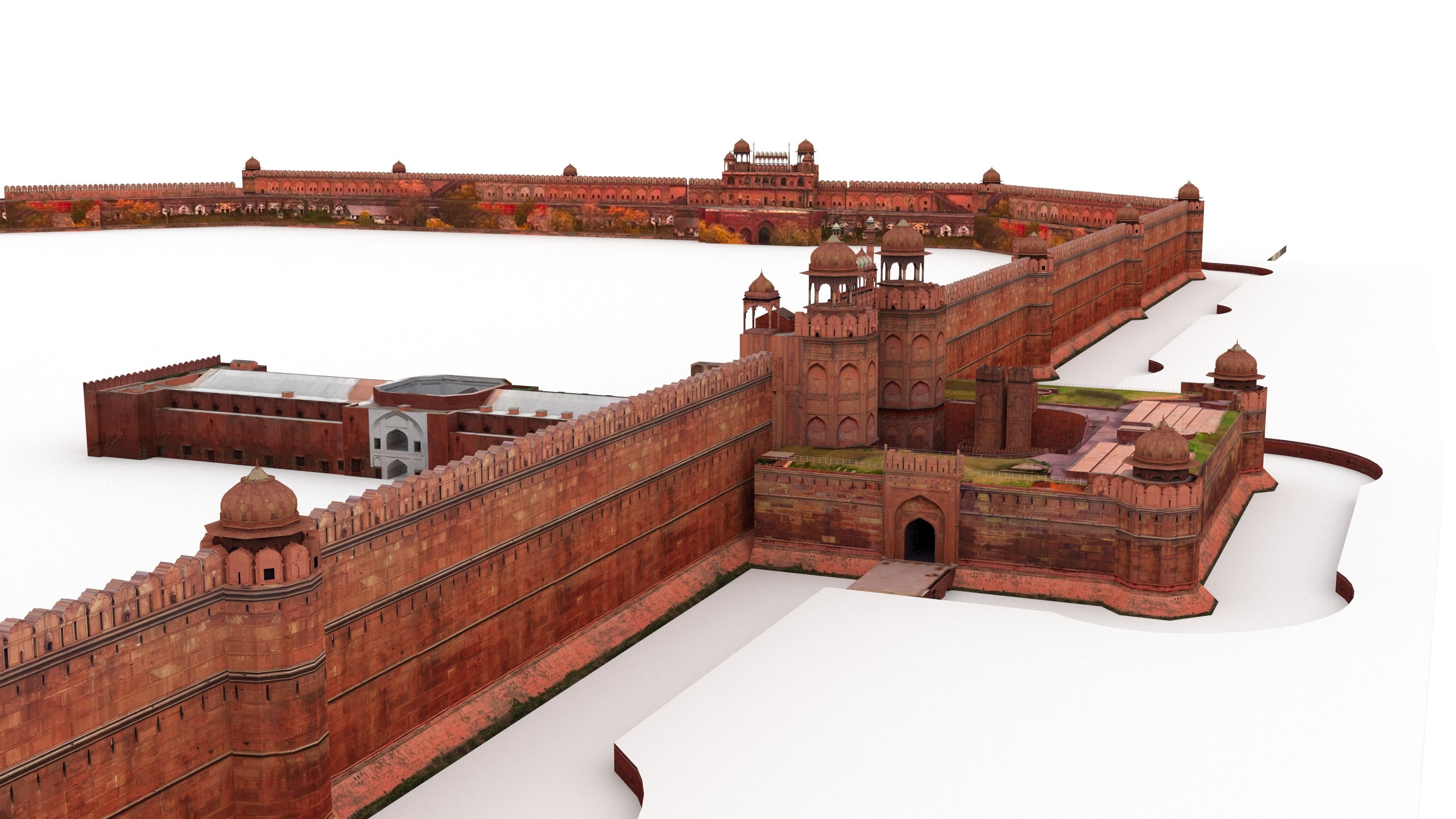 Red Fort Delhi India 3D model | CGTrader