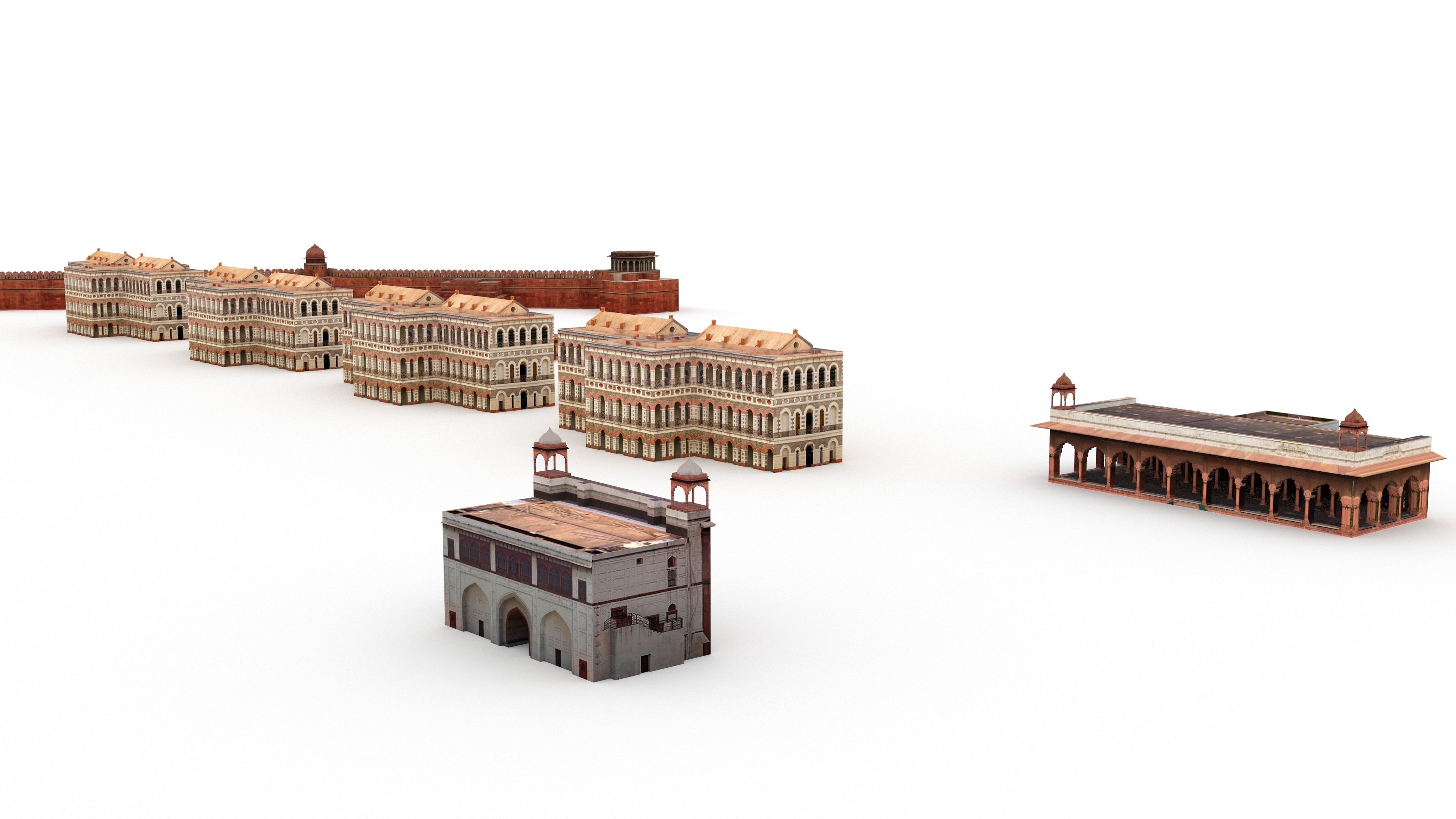 Red Fort Delhi India 3D model | CGTrader