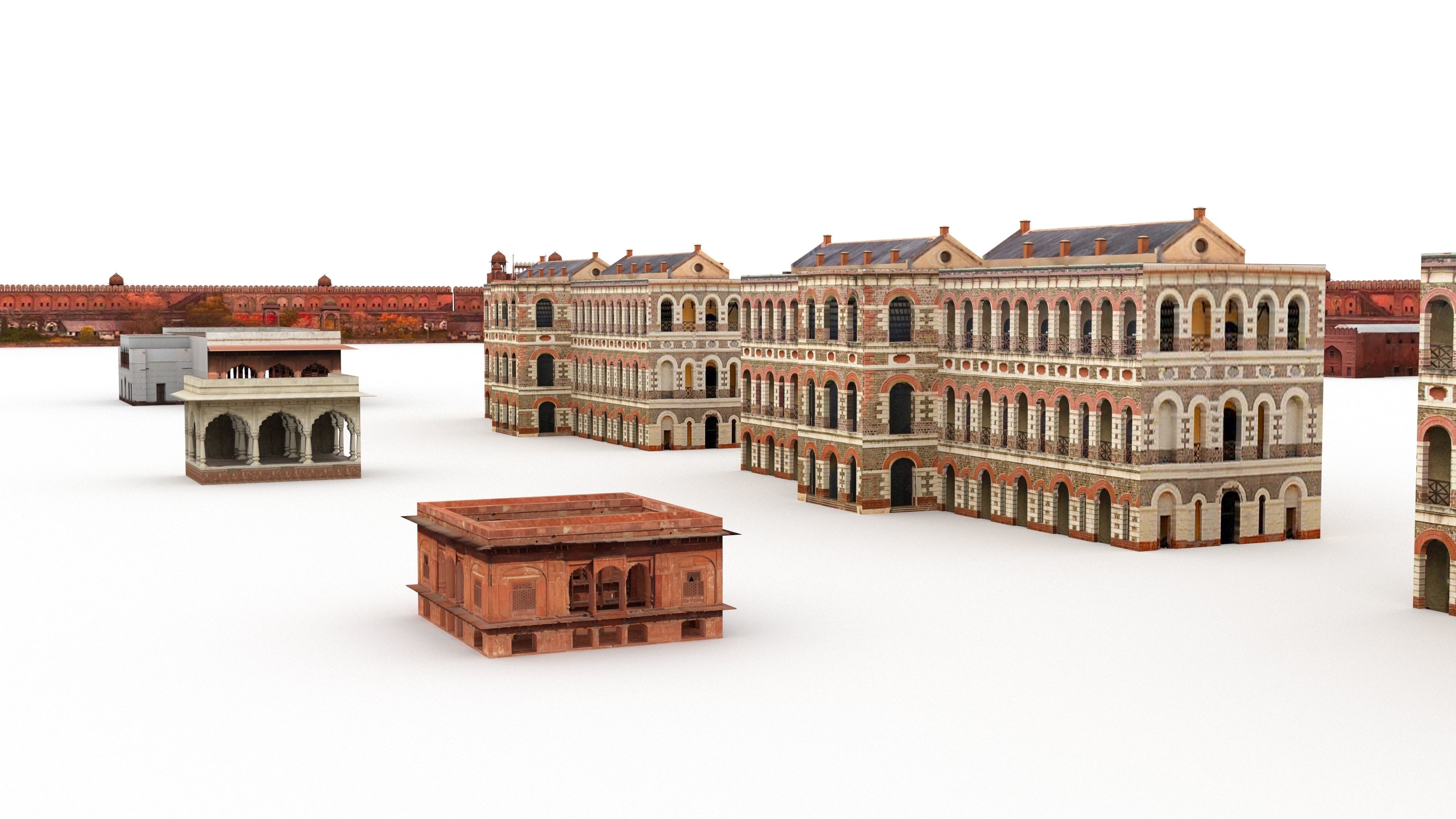 Red Fort Delhi India 3D model | CGTrader