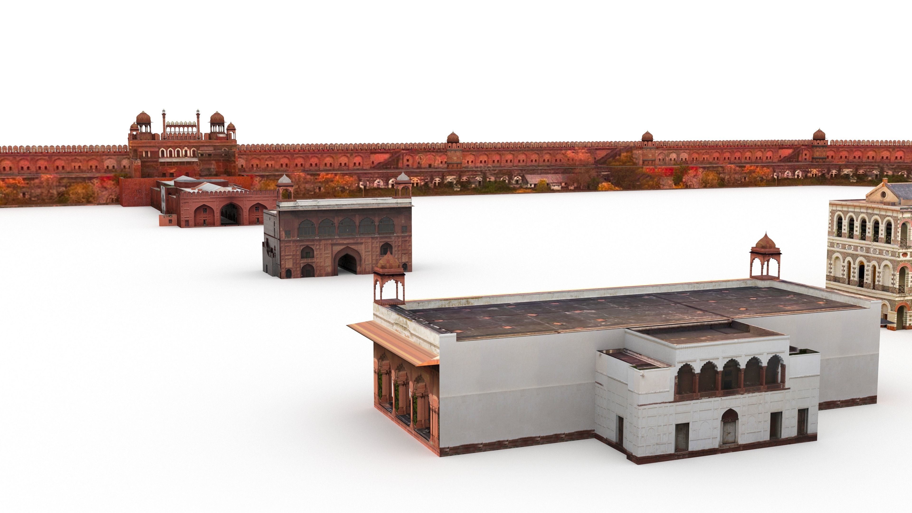 Red Fort Delhi India 3D model | CGTrader