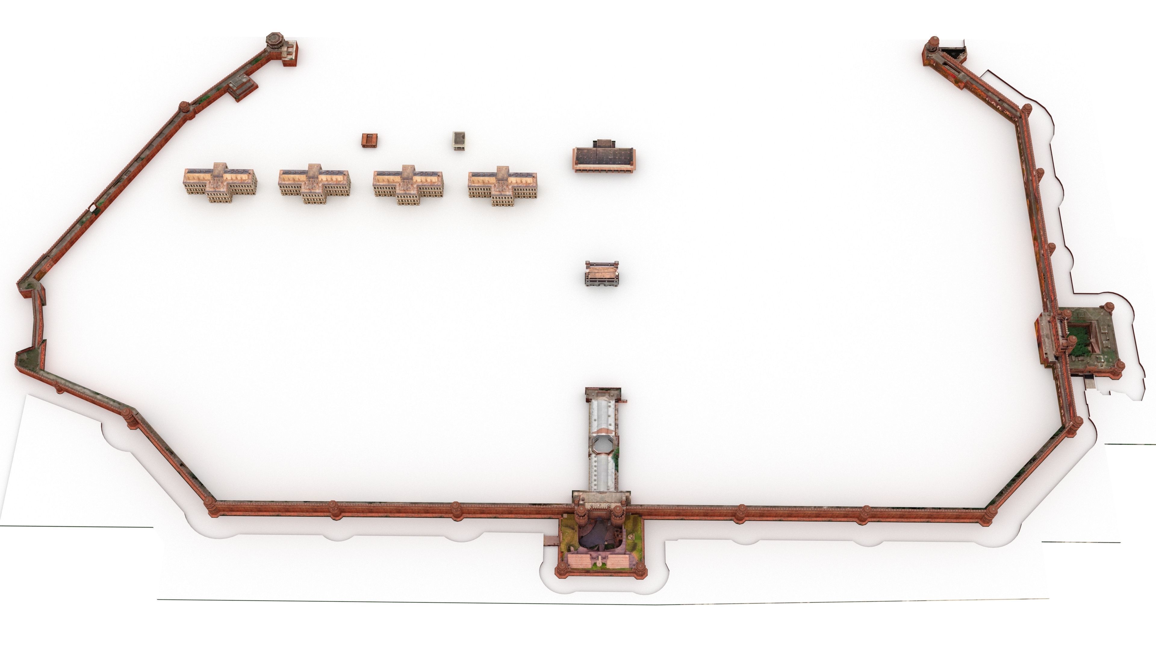 Red Fort Delhi India 3D model | CGTrader