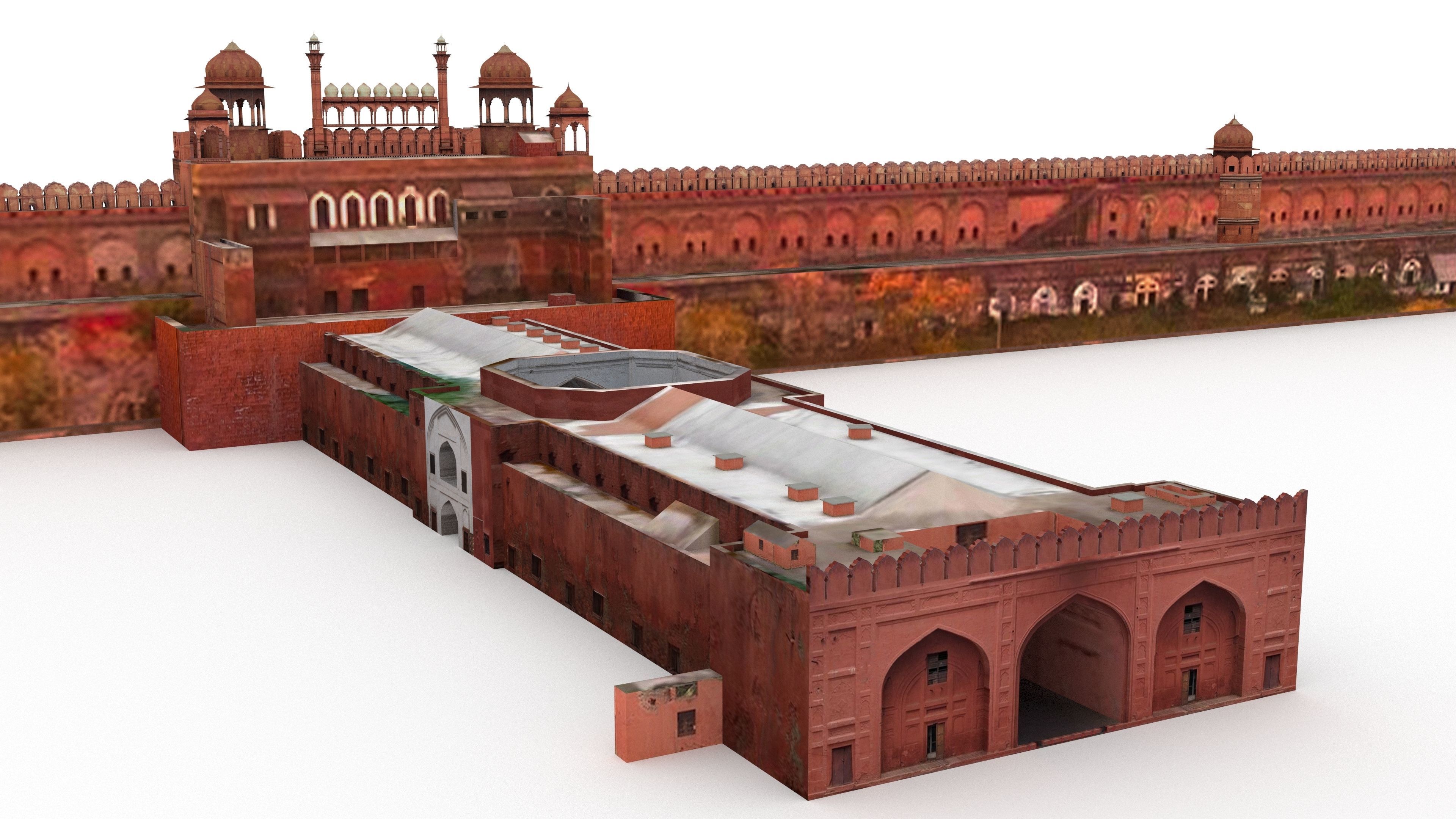 Red Fort Delhi India 3D model | CGTrader