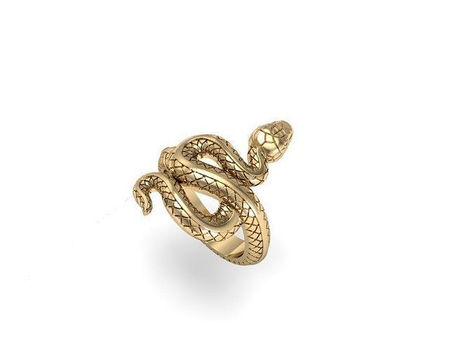 Snake ring ready for 3d print 3D model 3D printable | CGTrader